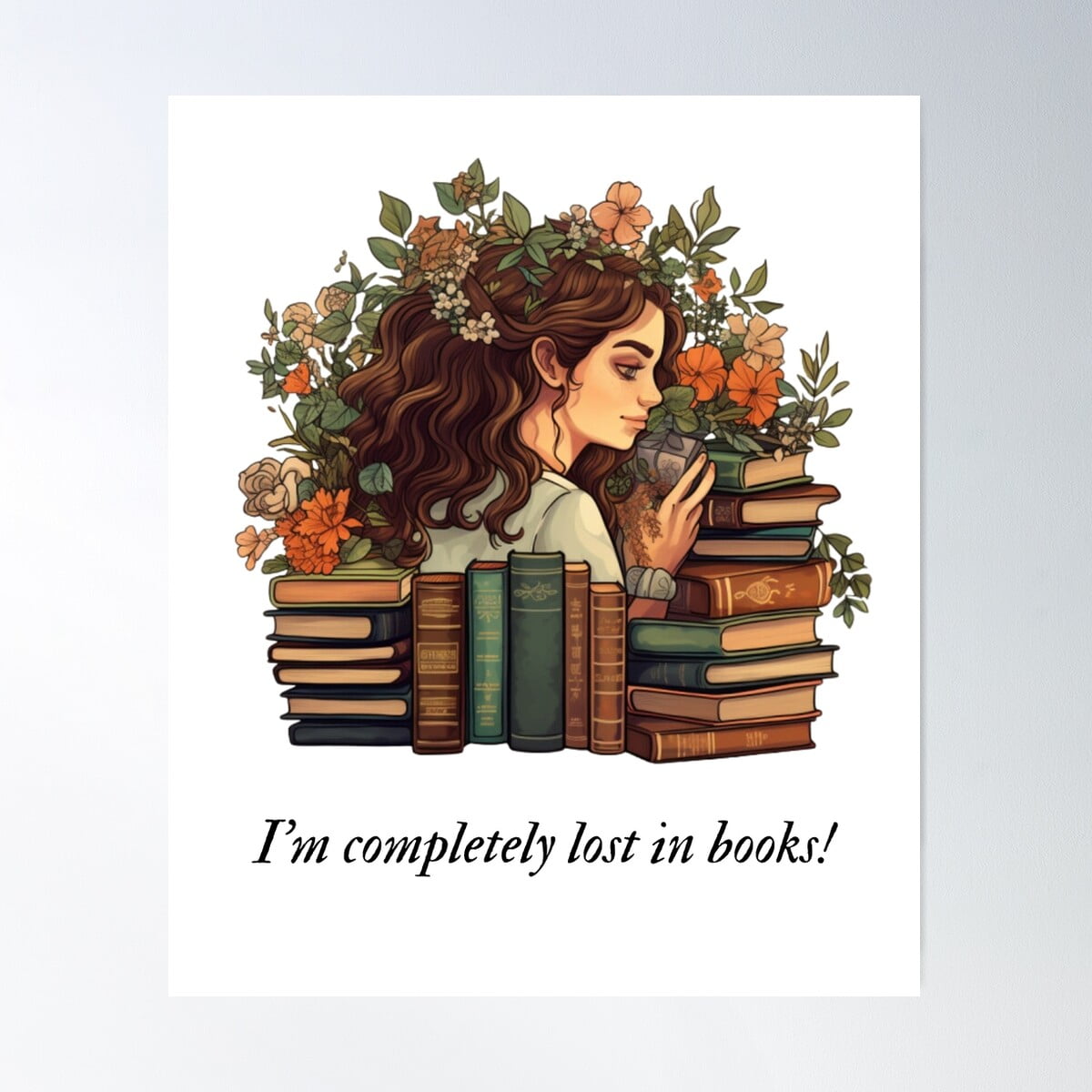 Kna Prints - I'M Completely Lost In Books Special Gift For Girl Who ...