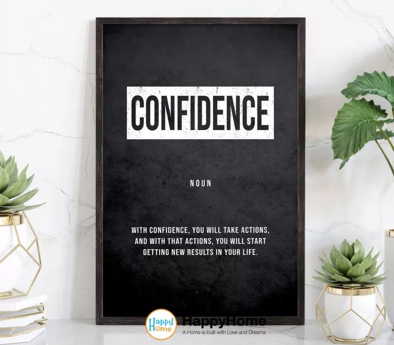 Kna Prints - Confidence Definition Poster Motivational Inspirational ...