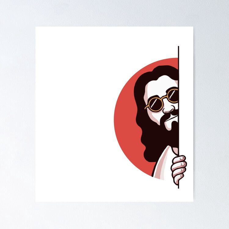 Kna Prints - Cool Jesus Peeking Poster Wall Art Print For Home Decor ...