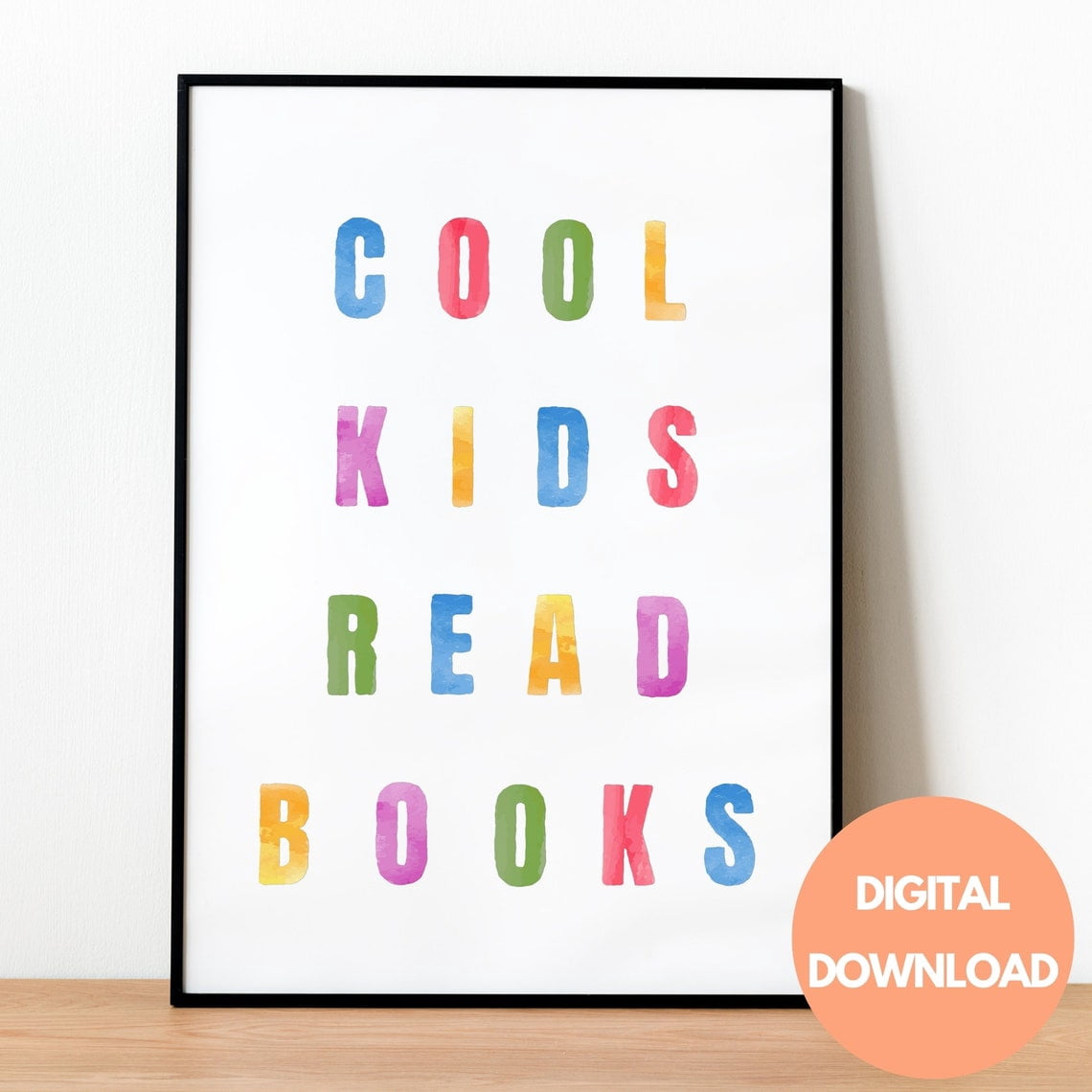 Kna Prints - Cool Kids Read Books, Boho Classroom Decor, Read Quote ...