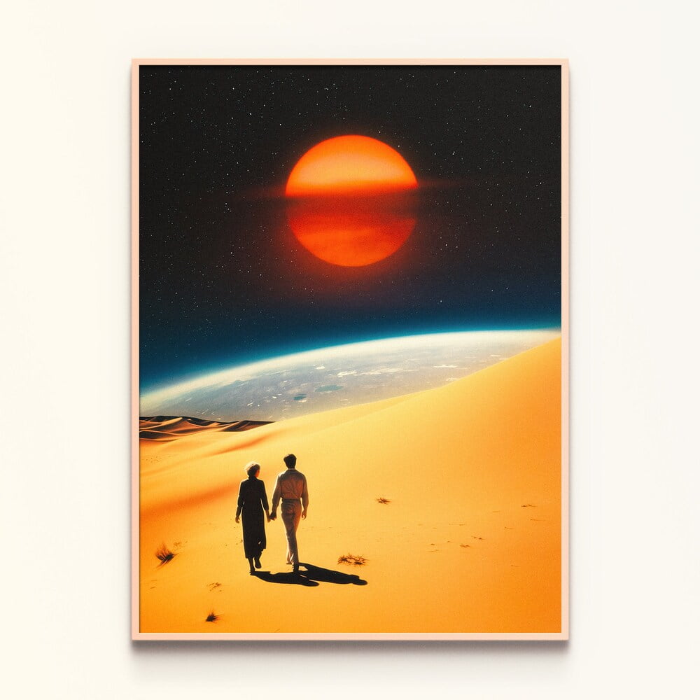 Kna Prints - Cosmic Connection, Retro Futurism Art, Vintage Nasa ...