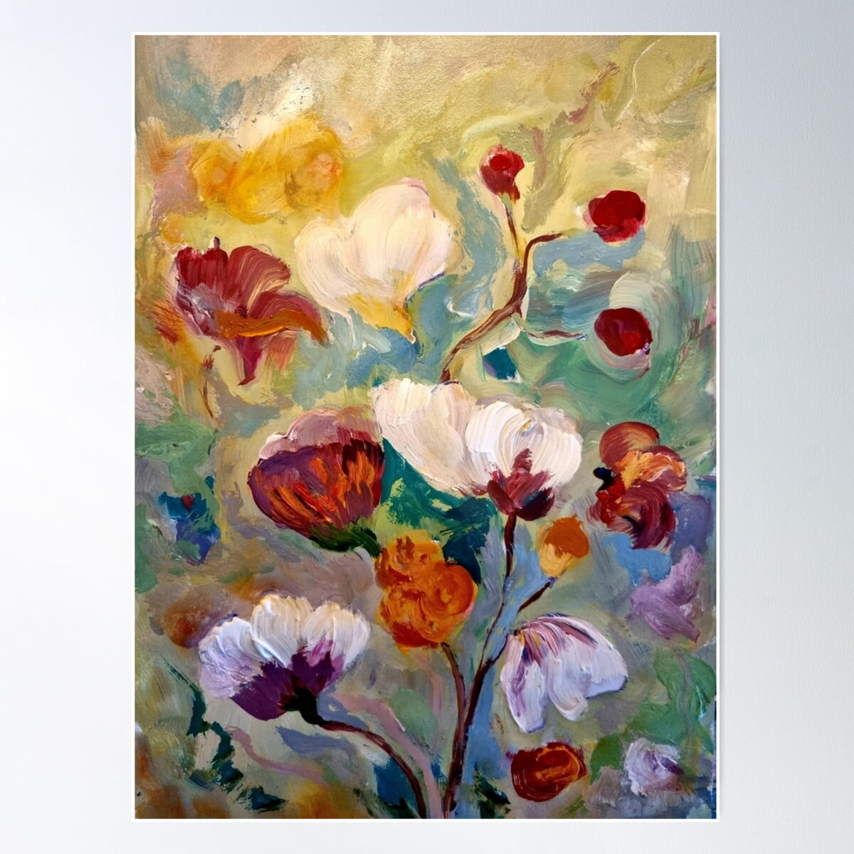 Kna Prints - Cottage Gardens From Vivbrad Original Design Poster ...