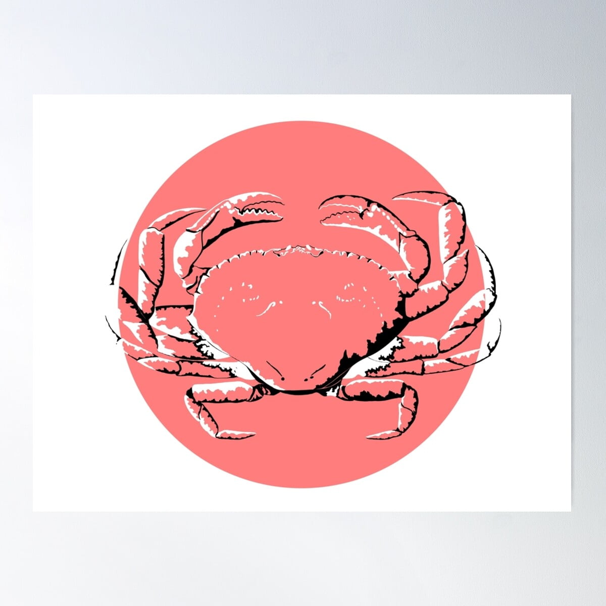 Kna Prints - Crab Poster, UNFRAMED-12x18 - Walmart.com