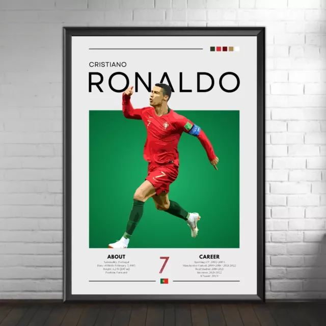 Kna Prints - Cristiano Ronaldo Portugal Shirt Poster Art Print ...