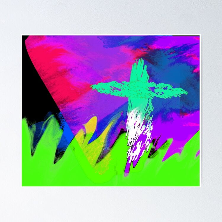 Kna Prints - Cross - Jesus Reak - Christian Aith Poster Wall Art Print ...