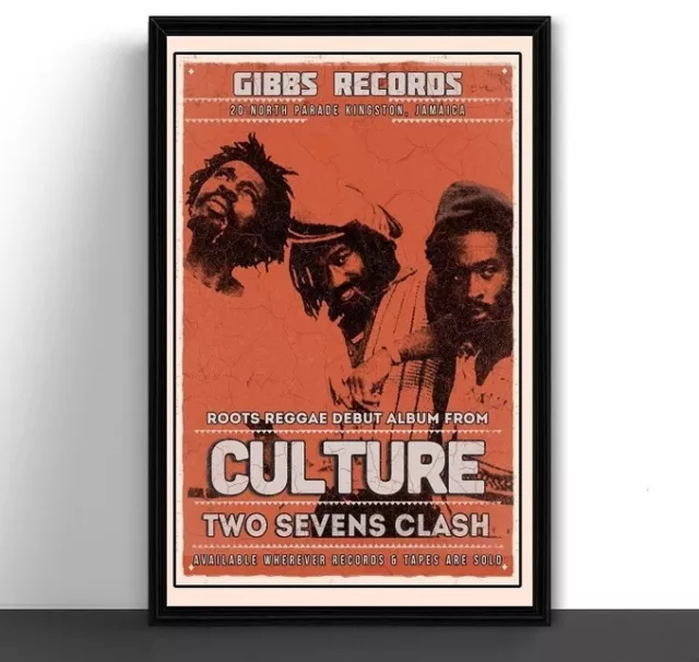Kna Prints - Culture Two Sevens Clash Gibbs Records 1977 Record Store ...