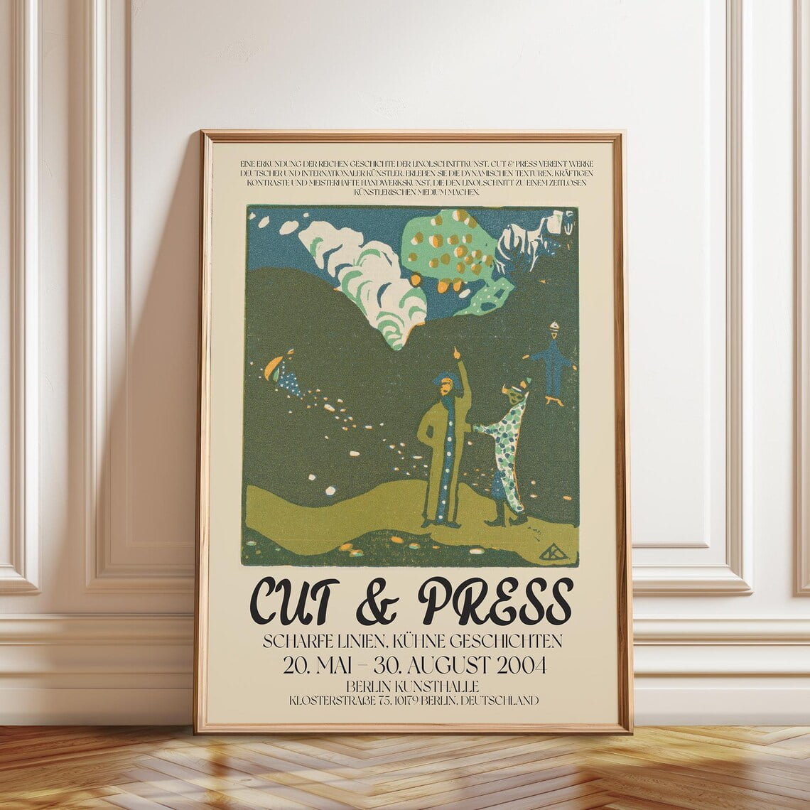 Kna Prints - Cut & Press Linocut Art Exhibition Berlin 2004 Posterbold ...