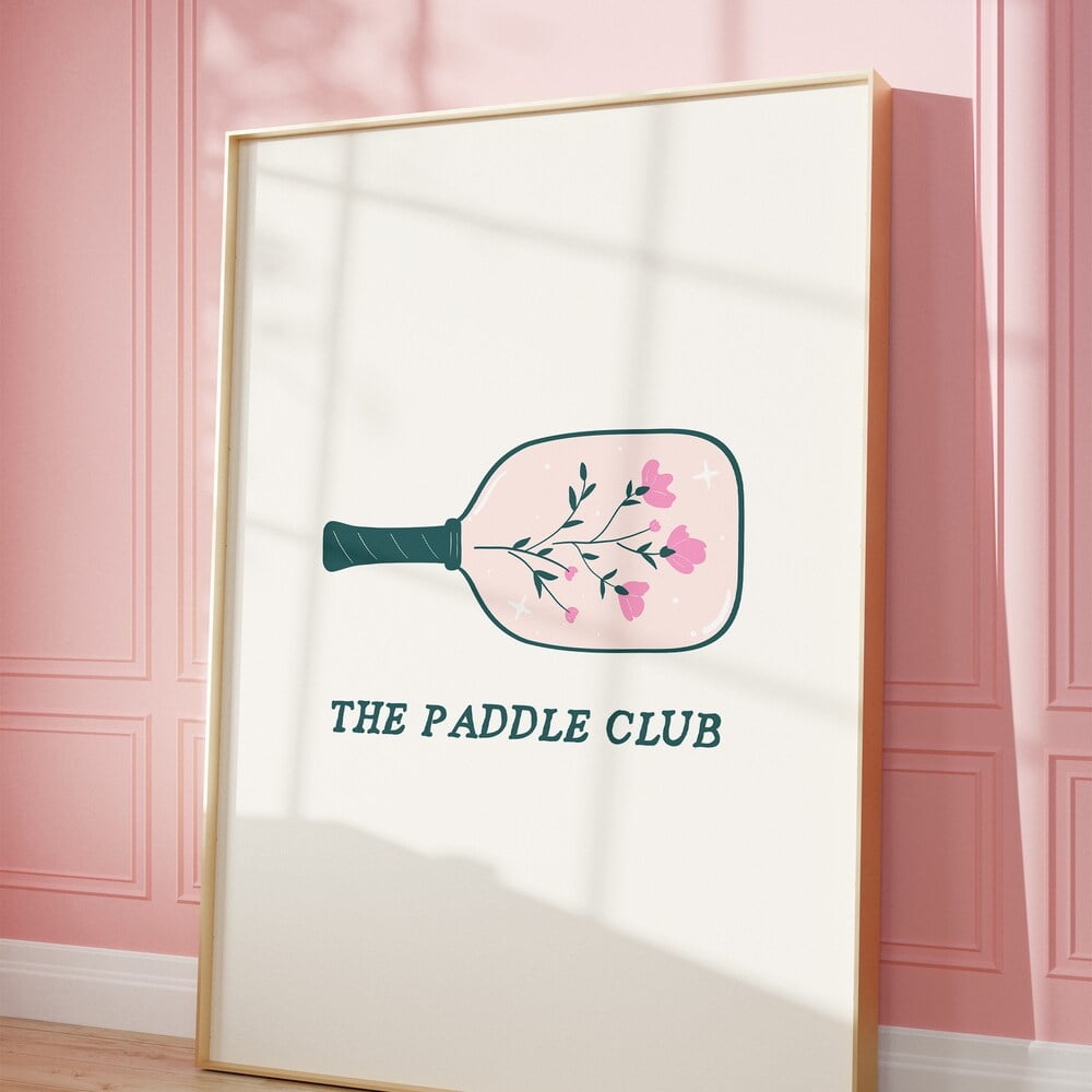 Kna Prints - Cute Pickleball Print Country Club Aesthetic Wall Art The ...