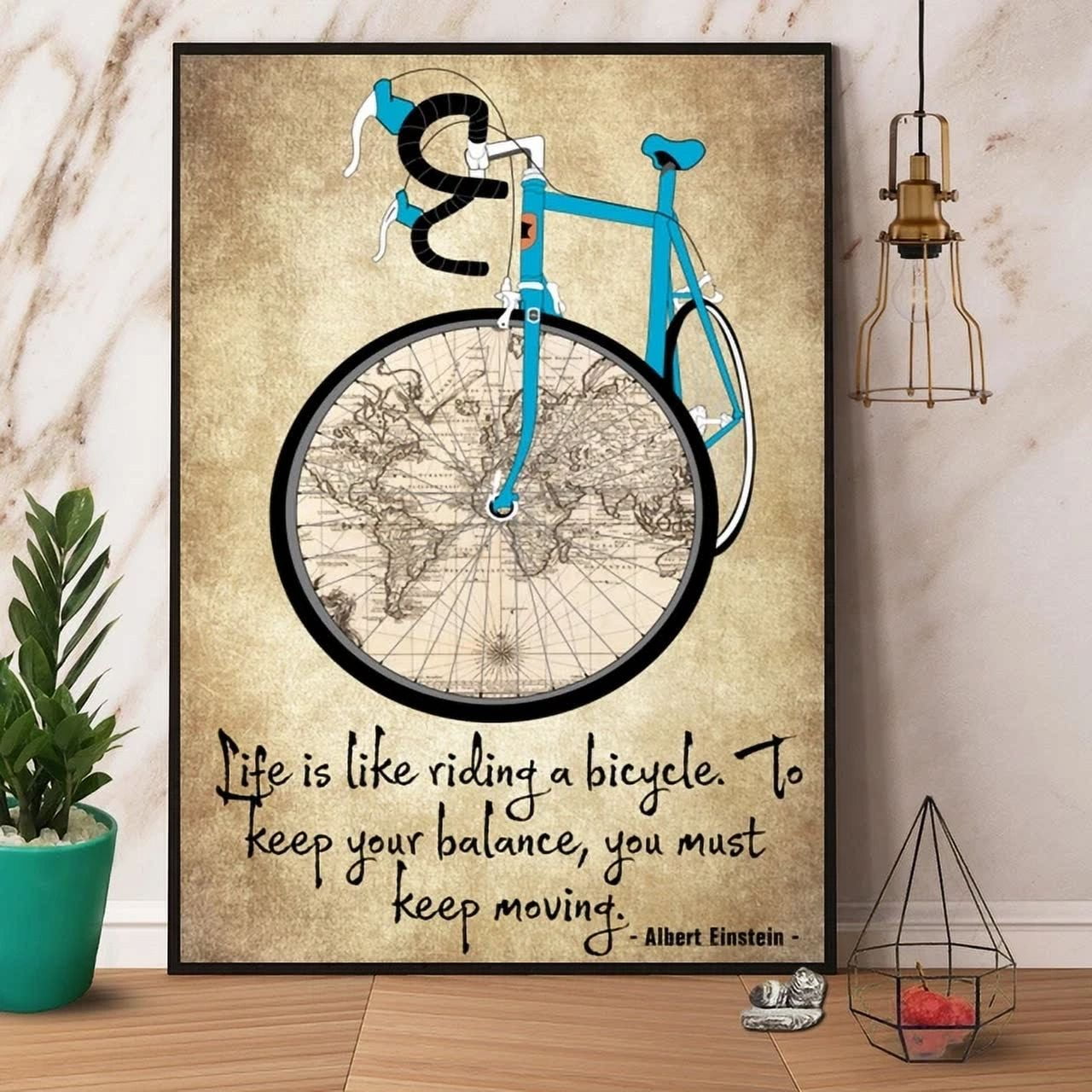 Kna Prints - Cycling Life Is Riding A Bicycle You Must Keep Moving ...