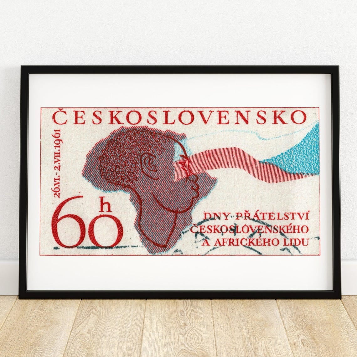 Kna Prints - Czech International Aid - Vintage Czech Art - Postage ...