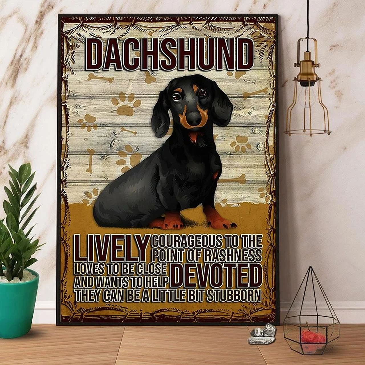 Kna Prints - Dachshund Lively Courageous To The Point Of Rashness Paper ...