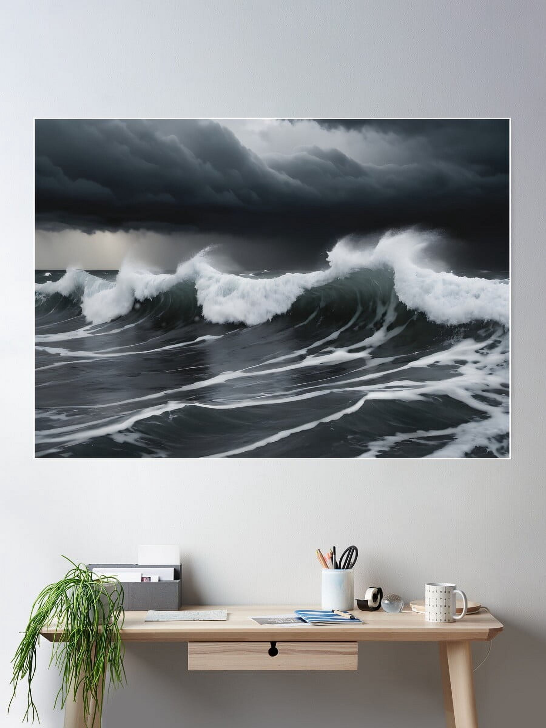 Kna Prints - Dark And Stormy For Home Decor, Living Room, Bedroom ...