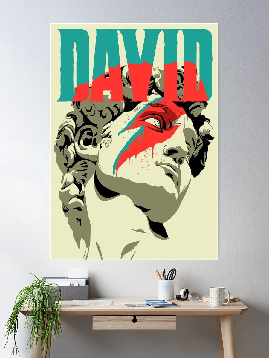 Kna Prints - David Poster, UNFRAMED-24x36 - Walmart.com