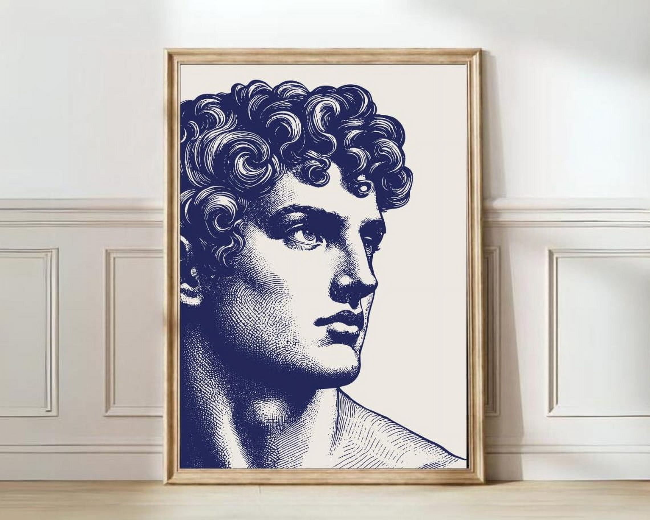 Kna Prints - David Print David Sketch Minimalist Drawing Greek Print ...