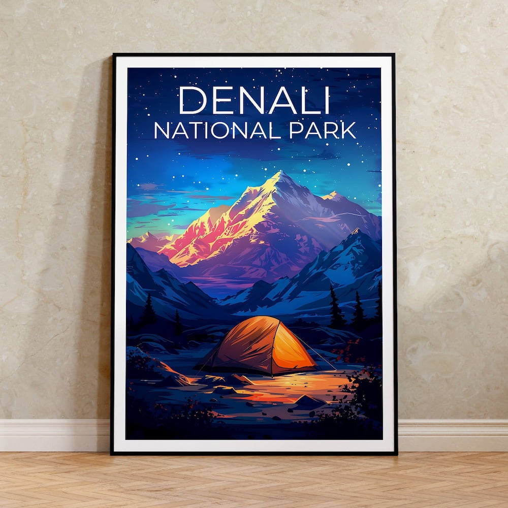 Kna Prints - Denali National Park Poster, Denali Print, Alaska Poster ...