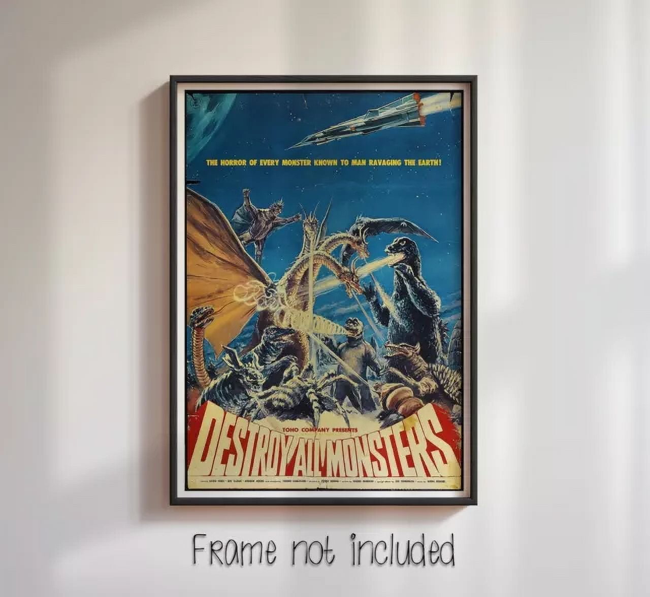 Kna Prints - Destroy All Monsters Japanese Movie Vintage Movie Repro - High Quality Poster - Kir ...