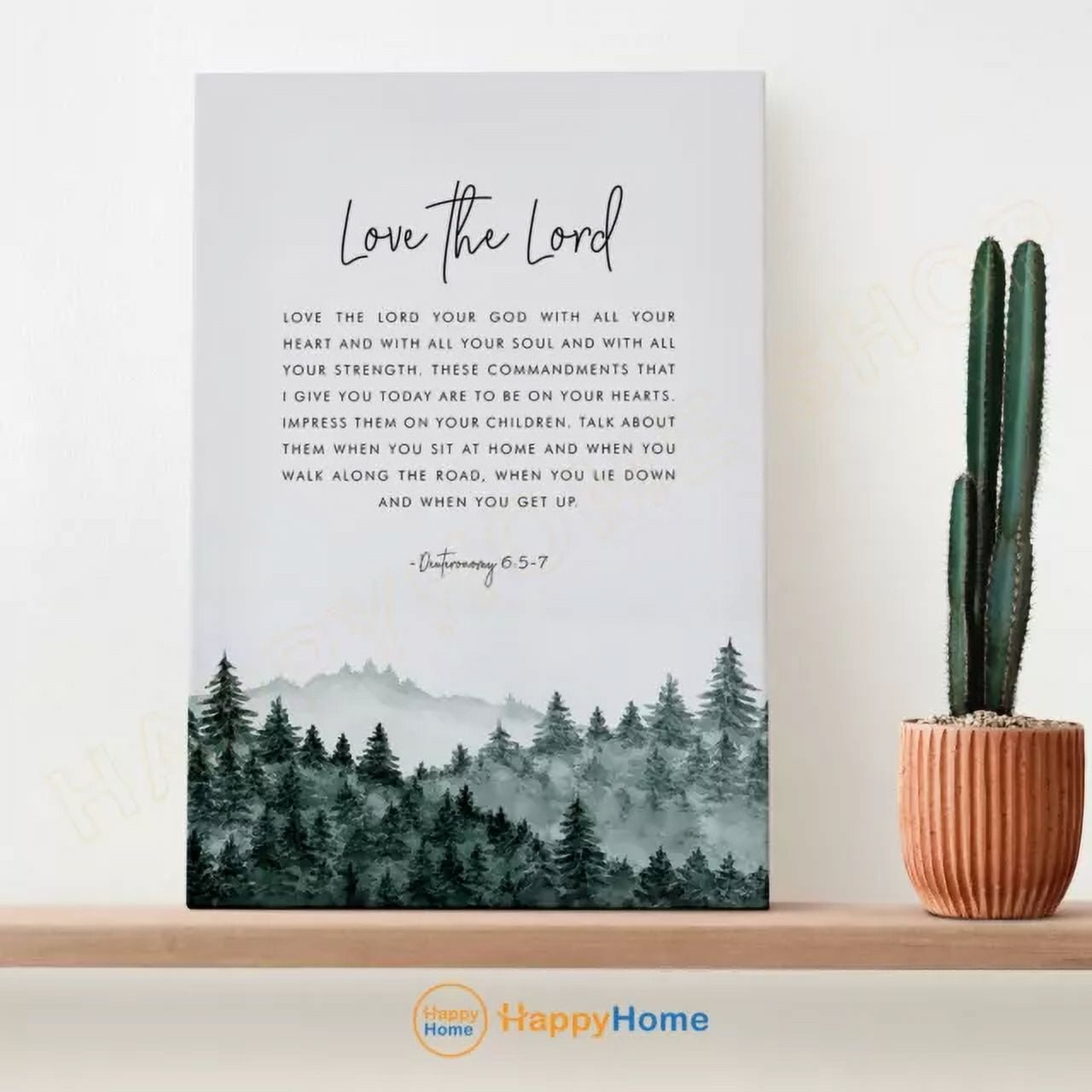 Kna Prints - Deuteronomy 6:5-7 Wall Art Love The Lord Your God Bible ...