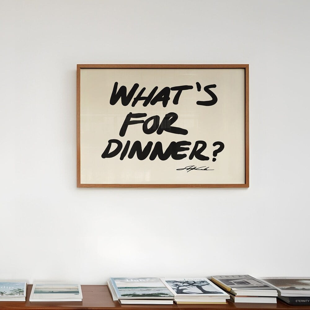 Kna Prints - What'S For Dinner Horizontal Print, Mid Century Print ...