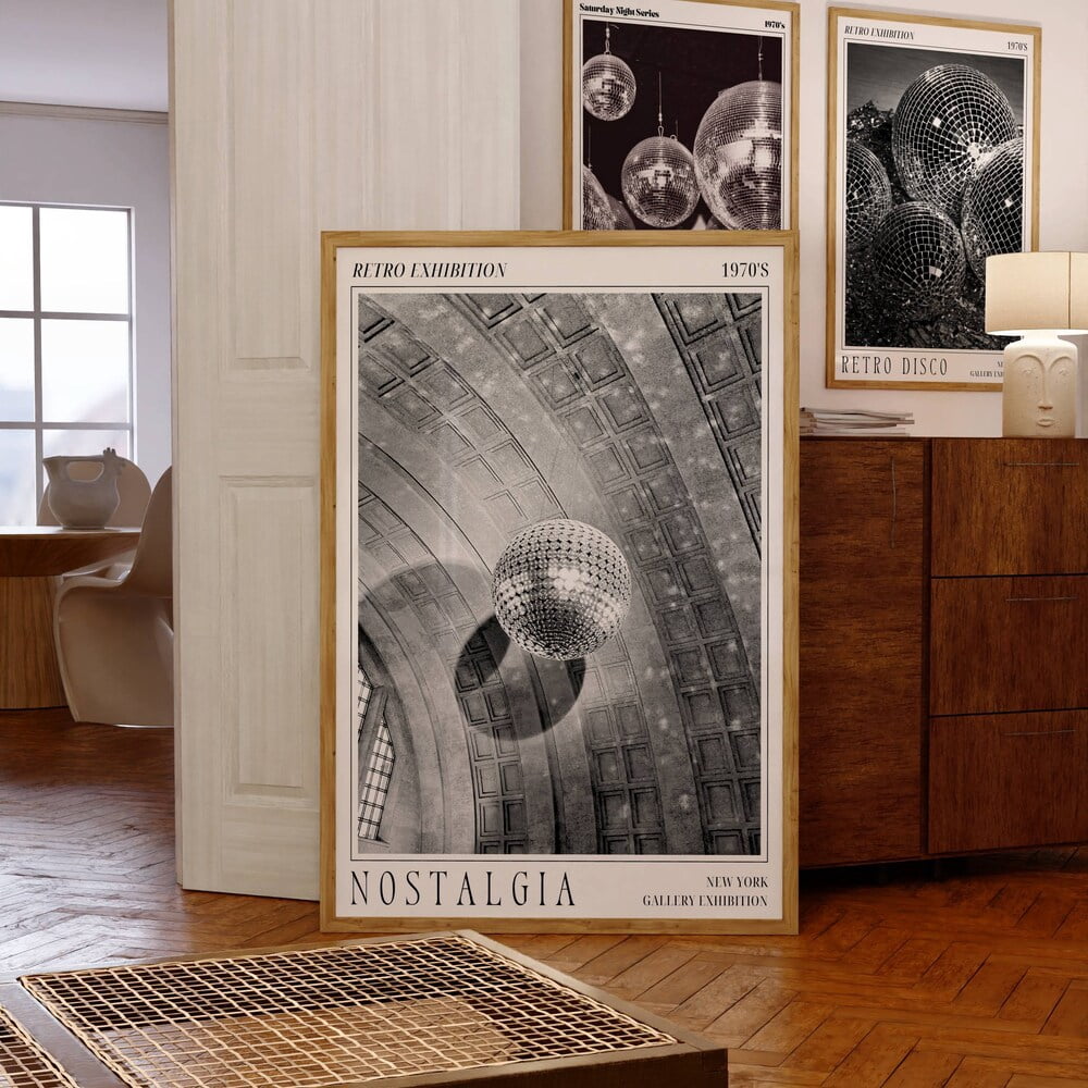 Kna Prints - Disco Print, Disco Poster, Trendy Wall Art, Preppy Bar ...