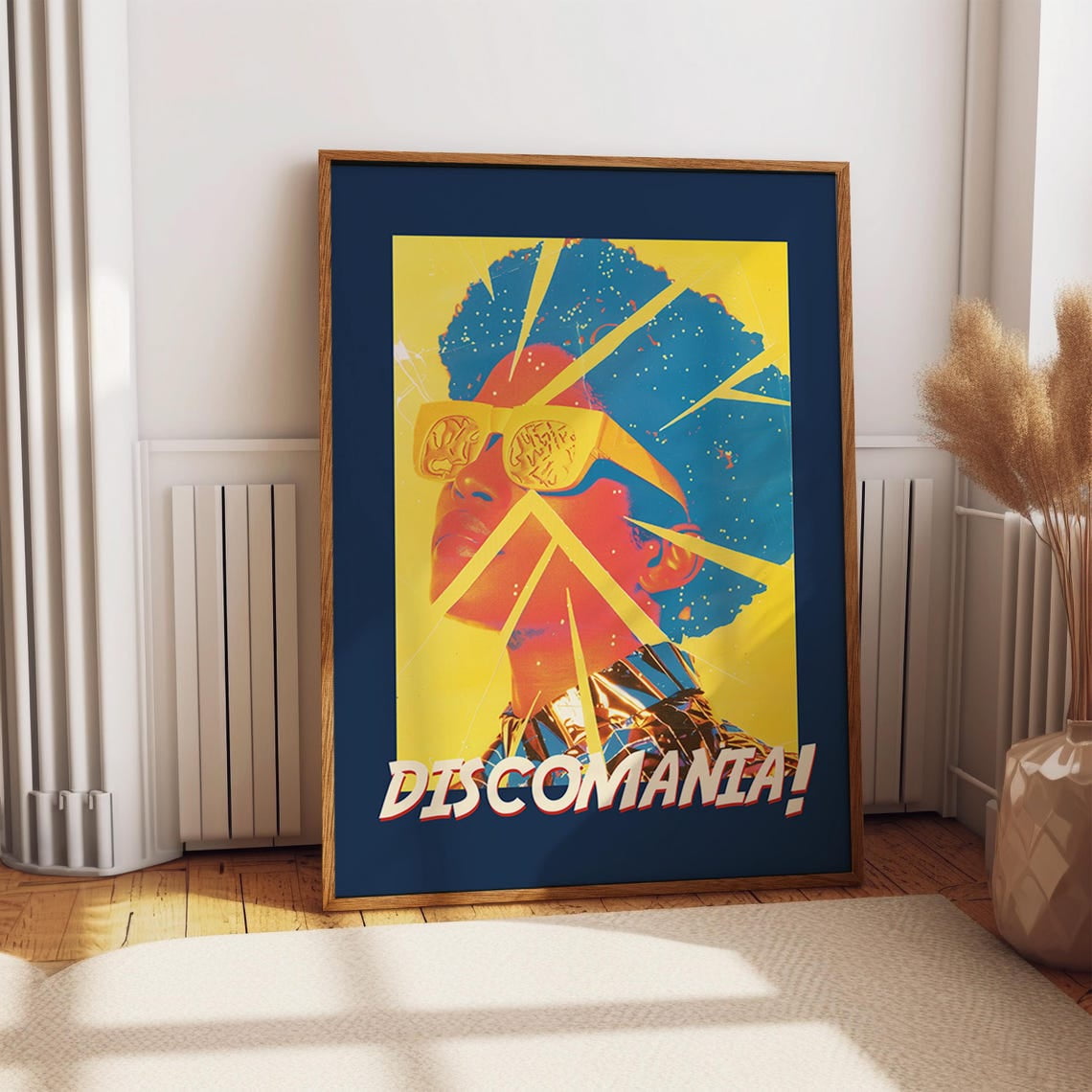 Kna Prints - Discomania Art Printretro Funky Pop Art Posterneon Disco ...