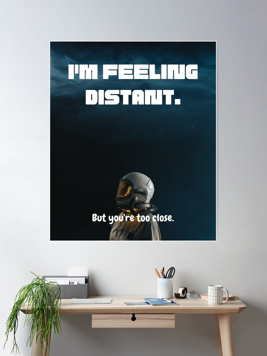 Kna Prints - Distance Matters Poster Wall Art, Modern Wall Decor For ...