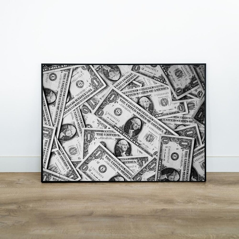 Kna Prints - Dollar Bills Poster, Dollar Bills Print, Dollar Wall Art ...