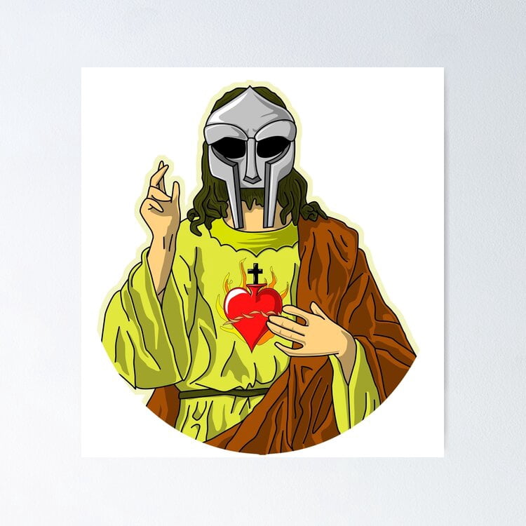 Kna Prints - Doom Jesus Poster Wall Art Print For Home Decor, Living ...