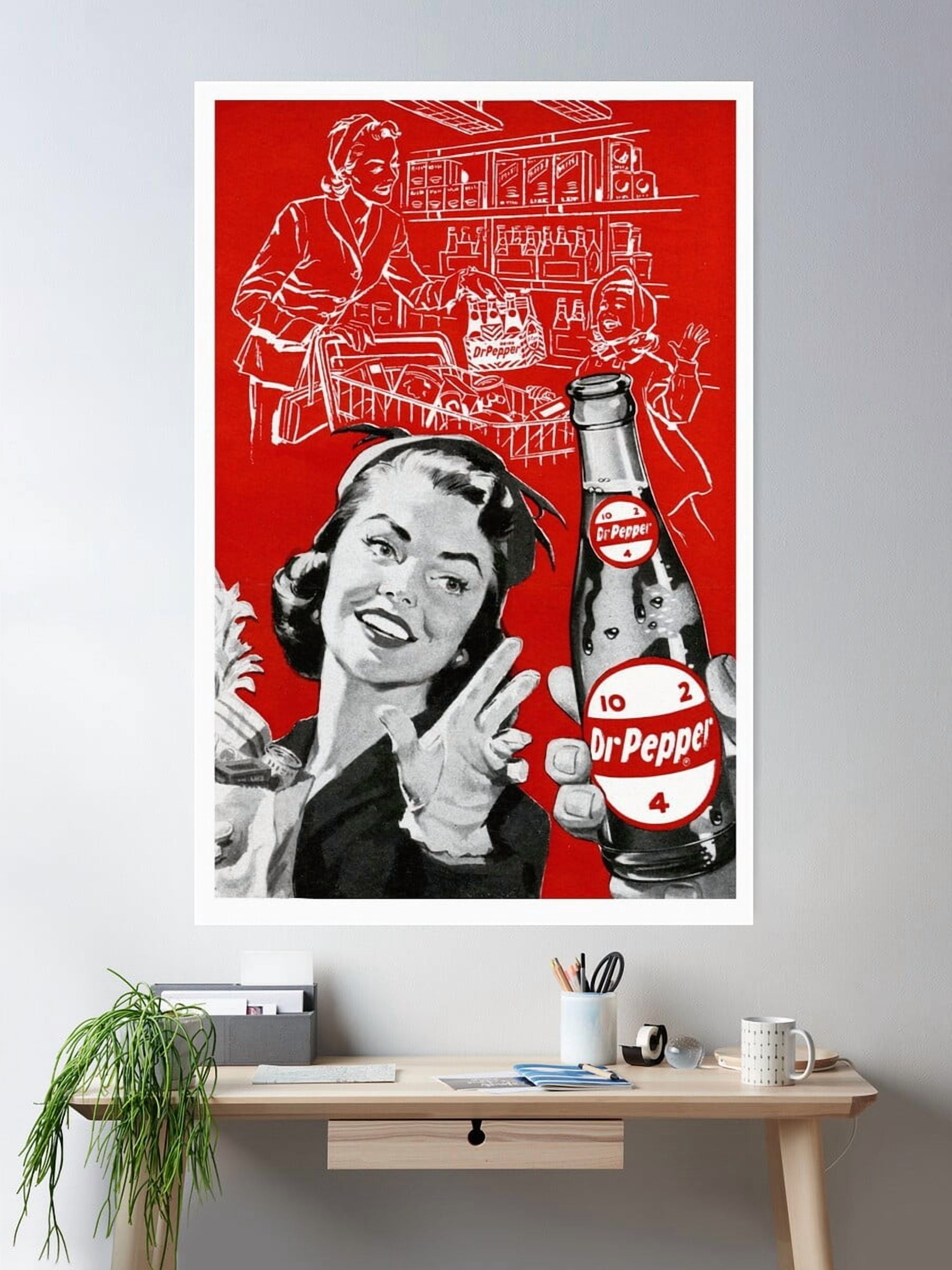 Kna Prints - Dr Pepper Vintage Poster Poster , UNFRAMED-24x36 - Walmart.com