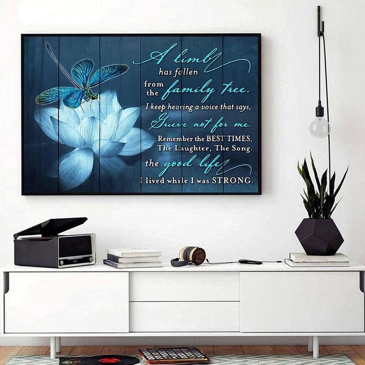 Kna Prints - Dragonfly Lotus Poster A Limb Has Fallen From The Family ...