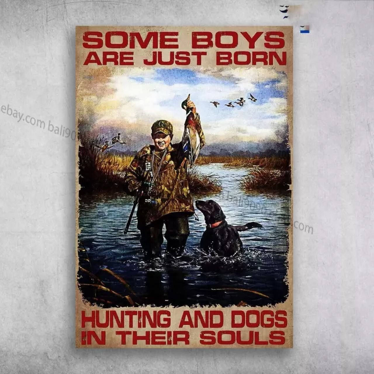 Kna Prints - Duck Hunting With Dog - Some Boys Are Just Born, Hunting ...
