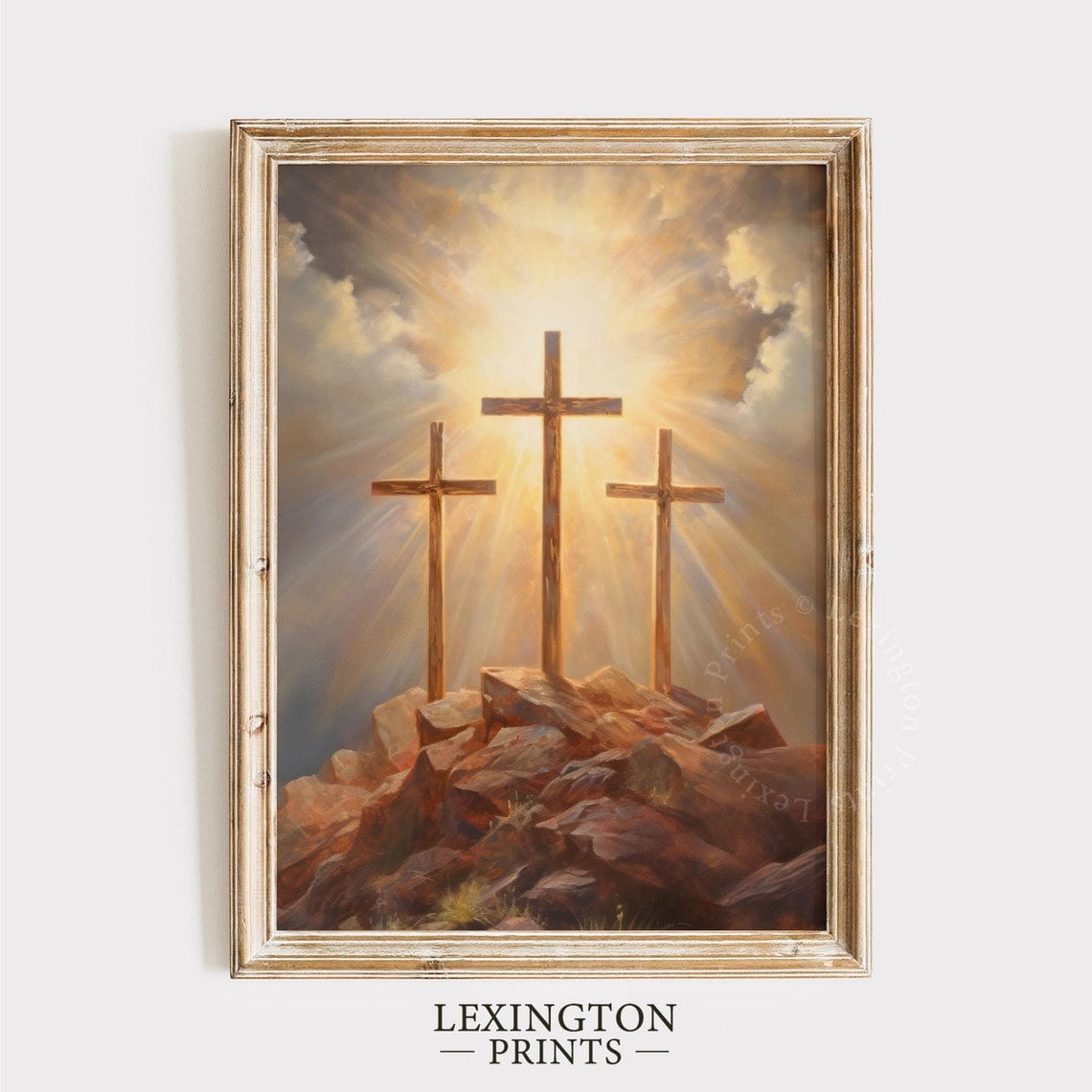 Kna Prints - Easter Christian Wall Art Christian Cross Art Calvary ...