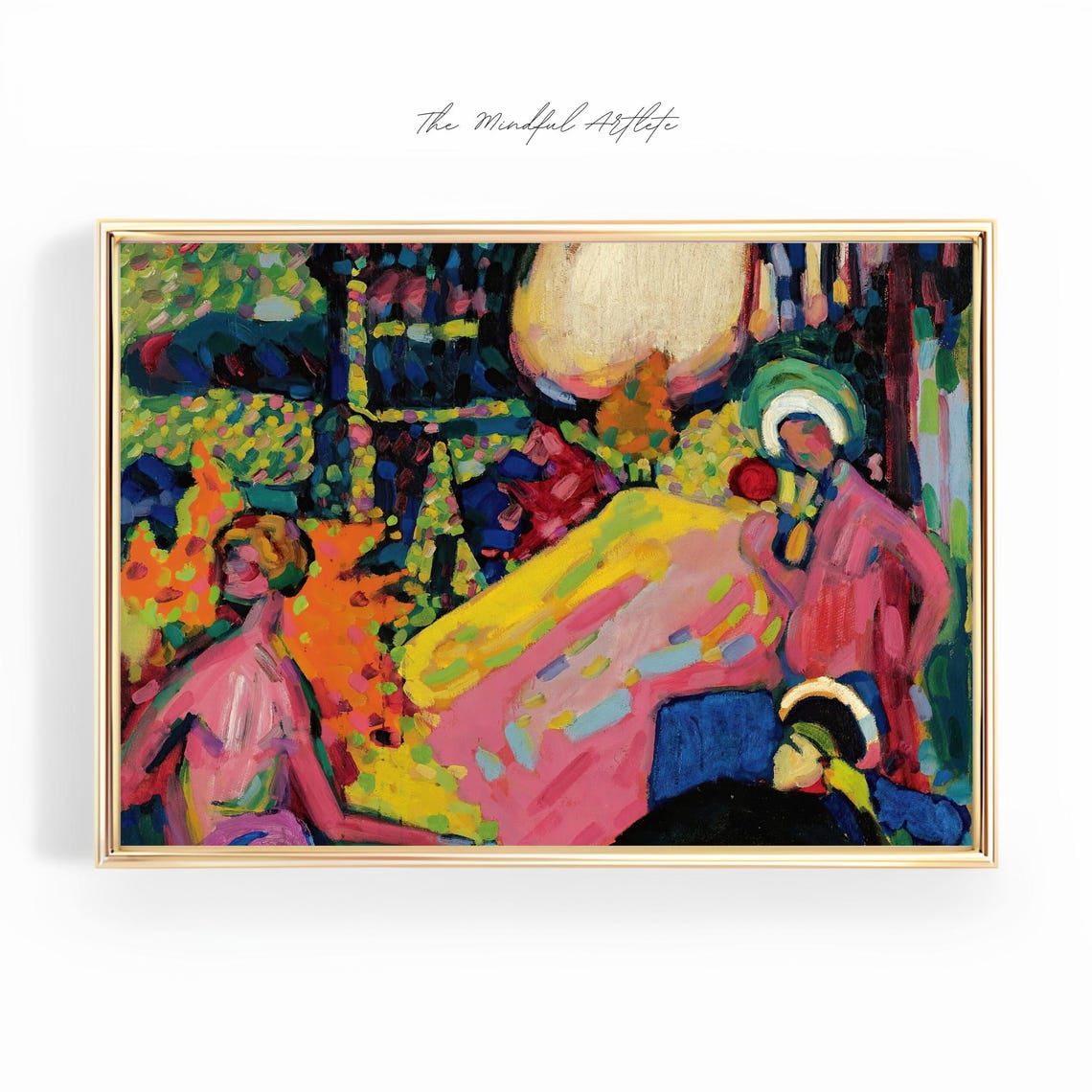 Kna Prints - Eclectic Vintage Colorful Abstract People Art Abstract ...