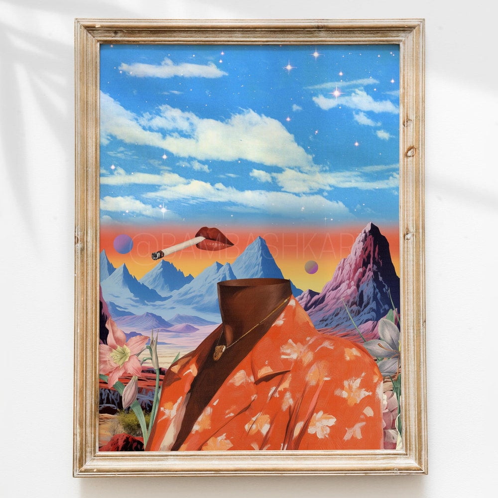 Kna Prints - Egoless V4 Poster Home Decor, Vintage Poster Print, Haging ...