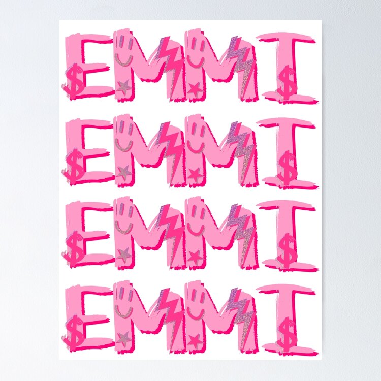Kna Prints - Emmi Name Poster, UNFRAMED-18x24 - Walmart.com