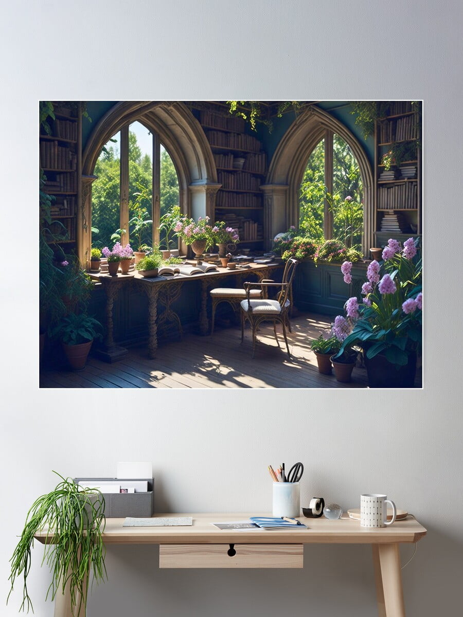 Kna Prints - Enchanted Aisle: A Garden Hideaway Poster, UNFRAMED-8x12 ...