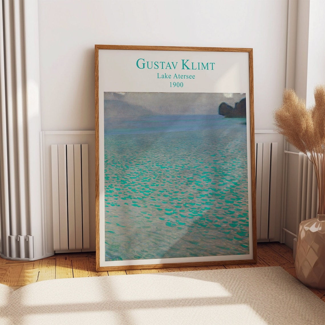 Kna Prints - Enchanting Attersee Teal: Gustav Klimt Poster ...