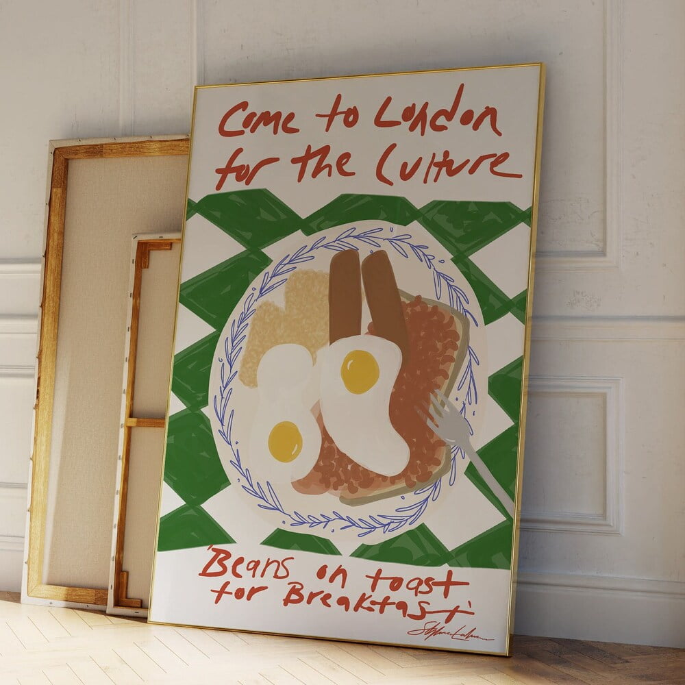 Kna Prints - English Breakfast Poster, Breakfast Poster, English ...