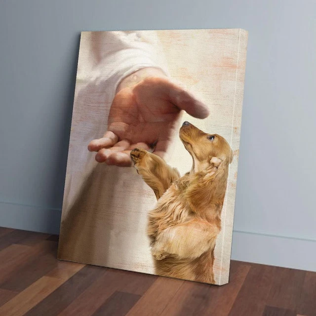 Kna Prints - English Cocker Spaniel Take My Hand Jesus Vertical, Wall ...