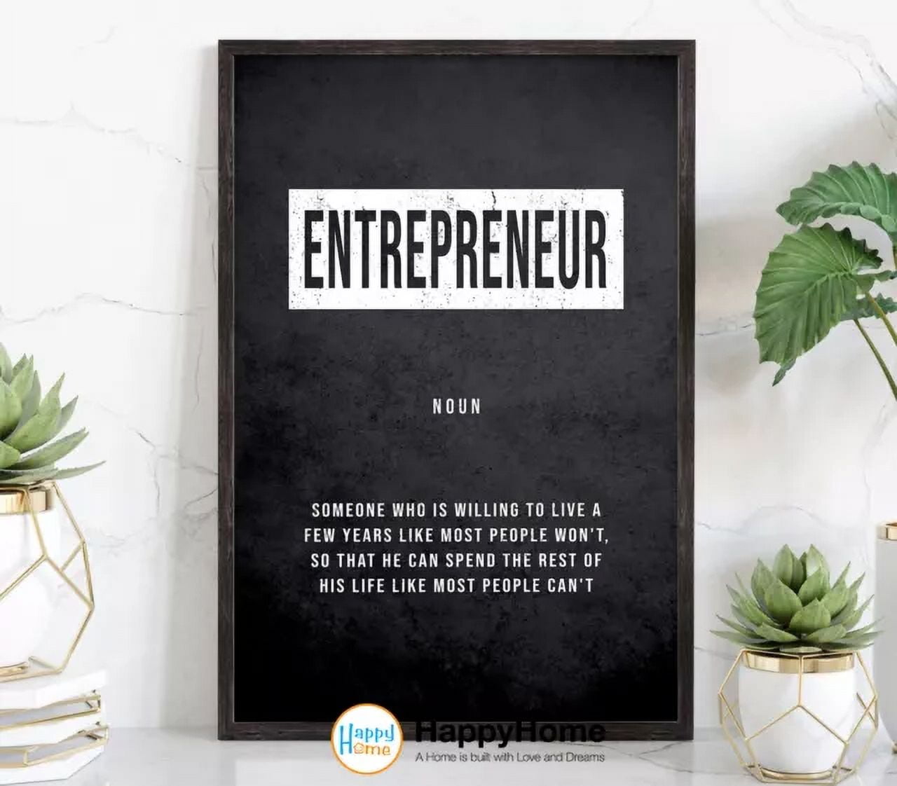 Kna Prints - Entrepreneur Definition Poster Motivational Inspirational ...