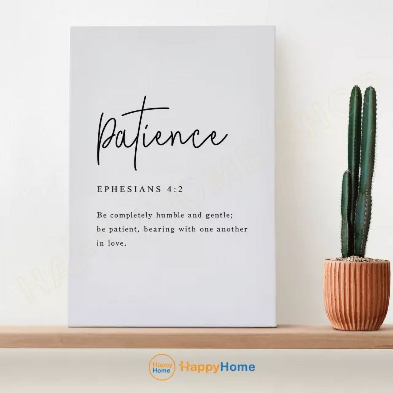 Kna Prints - Ephesians 4:2 Wall Art Patience Bible Verse Scripture Quote Christian Decor - Kir ...