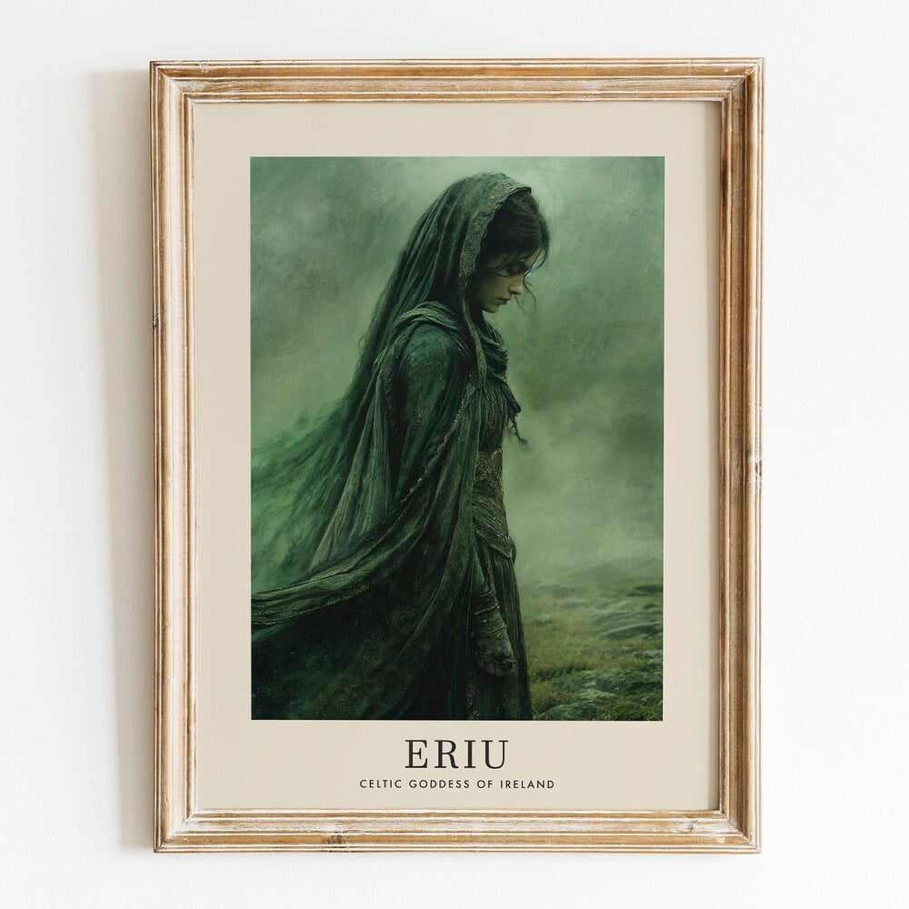 Kna Prints - Eriu Poster Print, Celtic Goddess Of Ireland, Celtic ...
