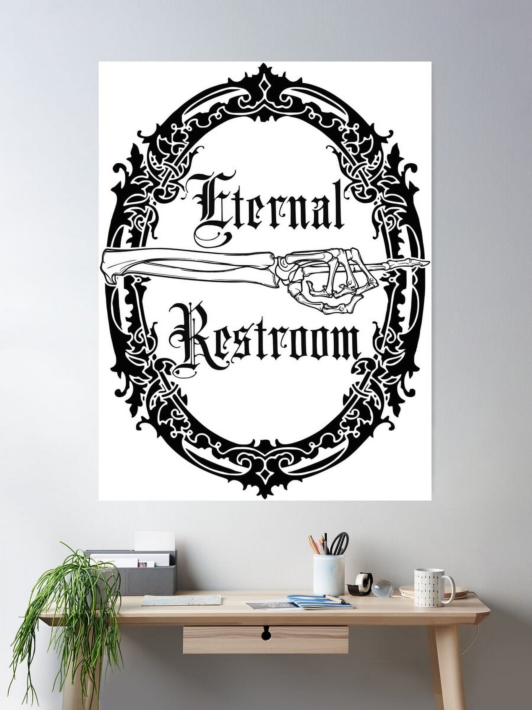 Kna Prints - Eternal Restroom Poster Wall Art, Modern Wall Decor For ...