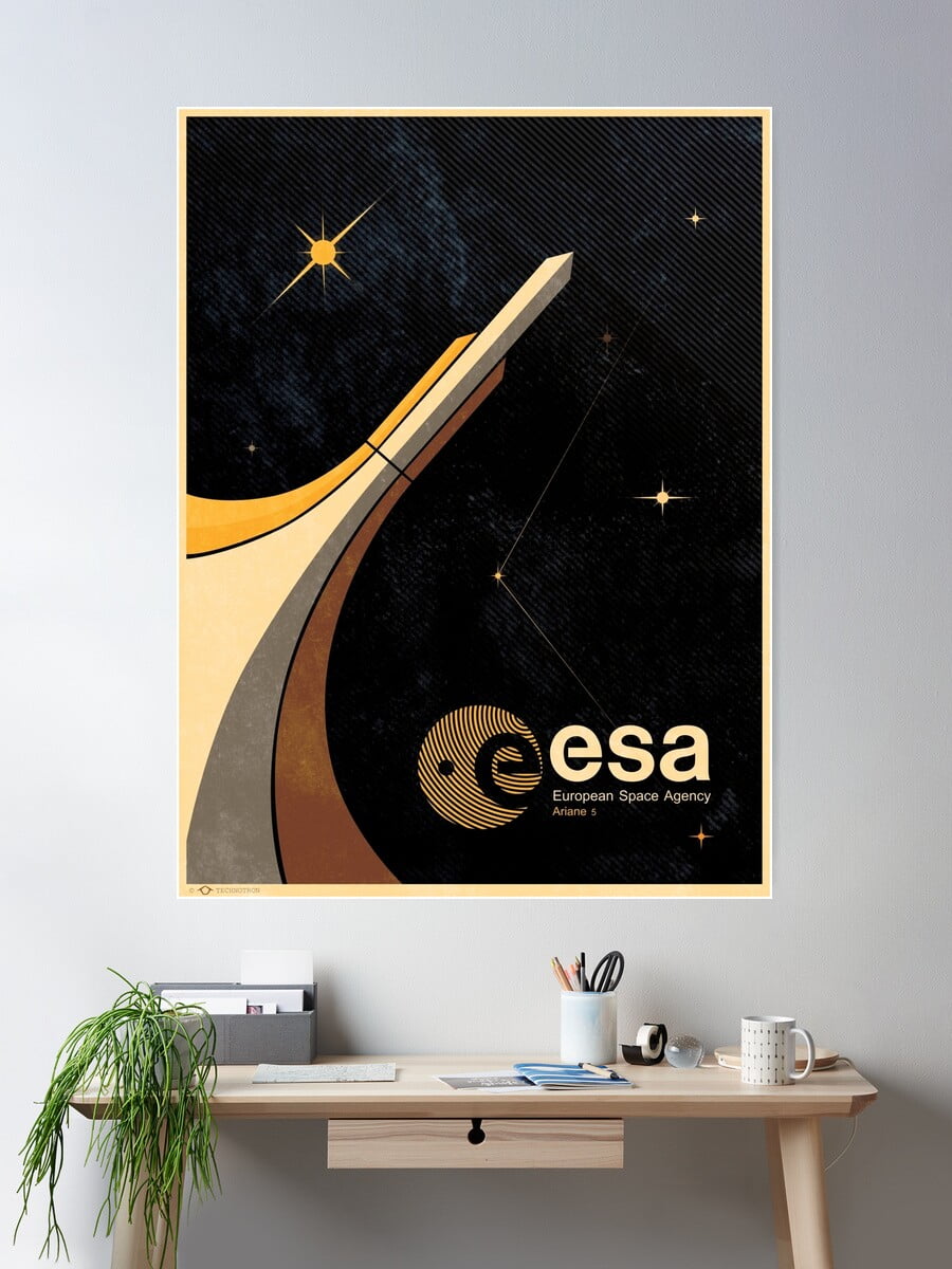 Kna Prints - European Space Agency Esa Tribute For Home Decor, Living ...