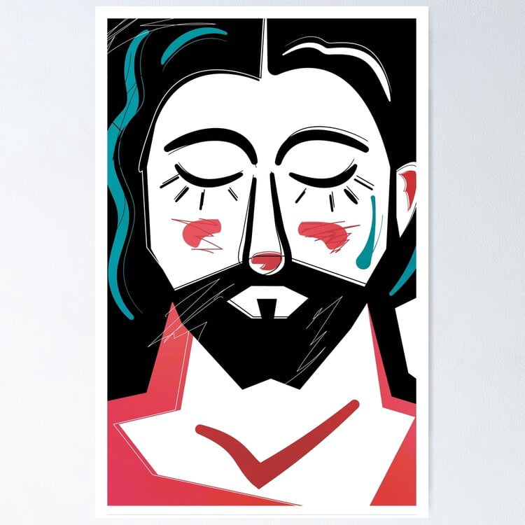 Kna Prints - Even Jesus Wept Poster Wall Art Print For Home Decor ...