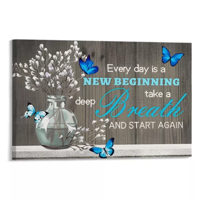 Kna Prints - Every Day Is A New Beginning Poster Home Decor Aesthetic ...