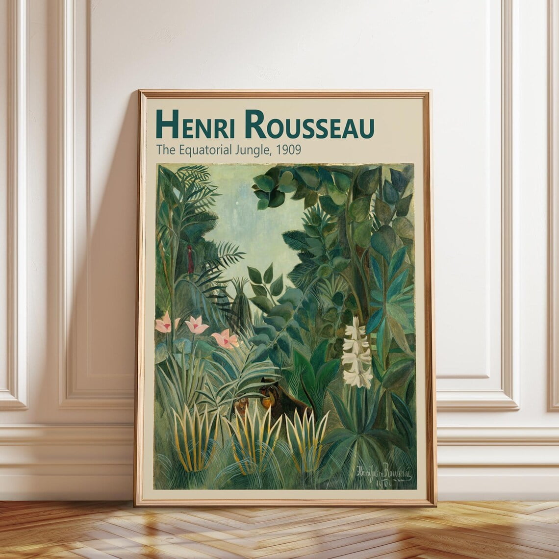 Kna Prints - Exotic Paradise: Vibrant Henri Rousseau Poster Equatorial ...