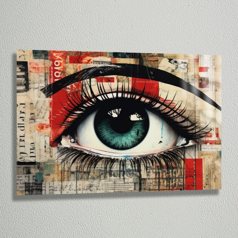 Kna Prints - Eye Wall Art Street, Abstract Decor, Multicolor Design ...