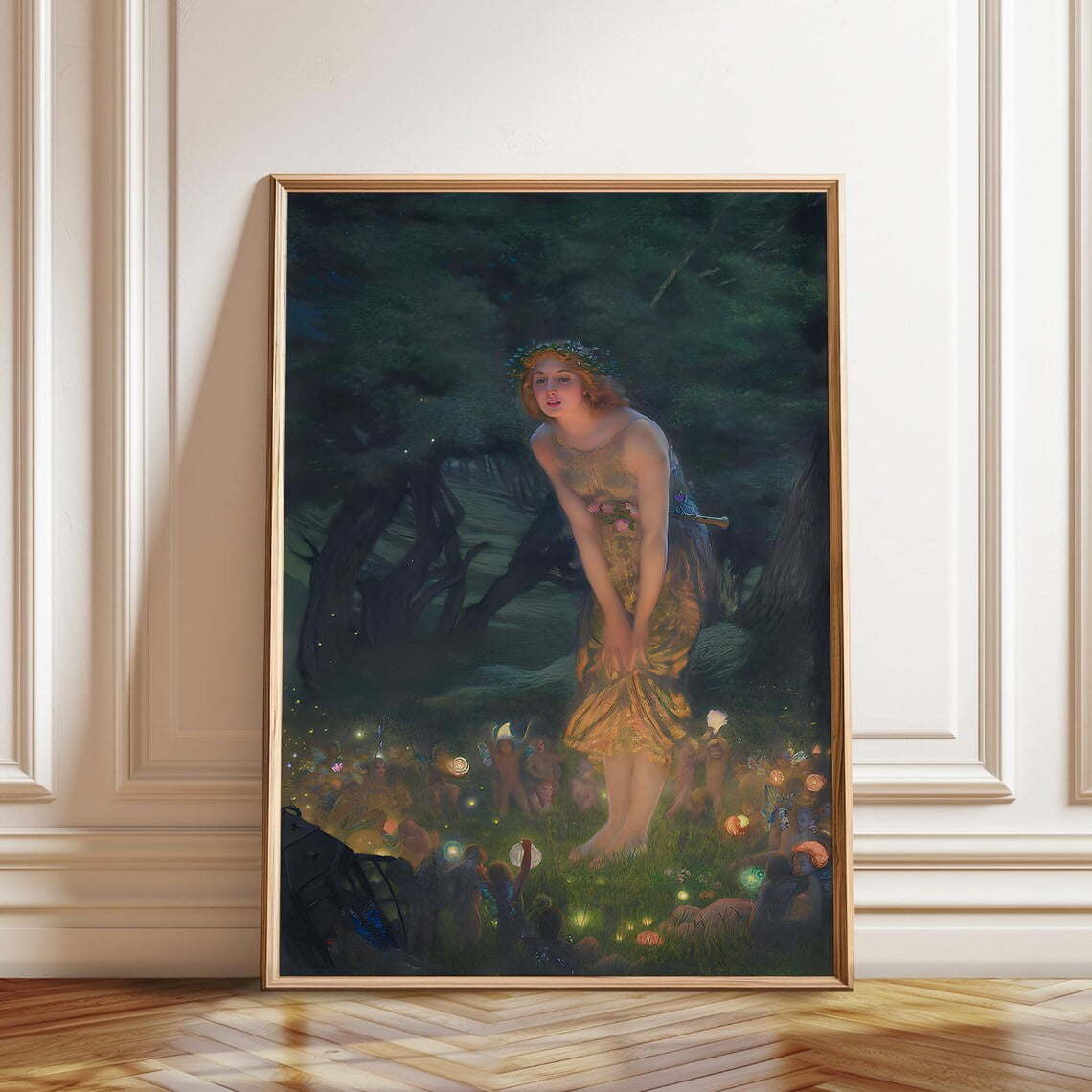 Kna Prints - Fairy Artwork Fairy Tale Poster - Dragonfly Fairy Picture Midsummer Eve By Robert ...