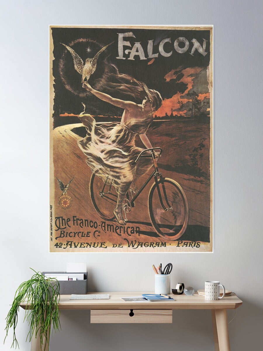 Kna Prints - Falcon Bicycles - French Vintage Bicycle From 1895 For ...