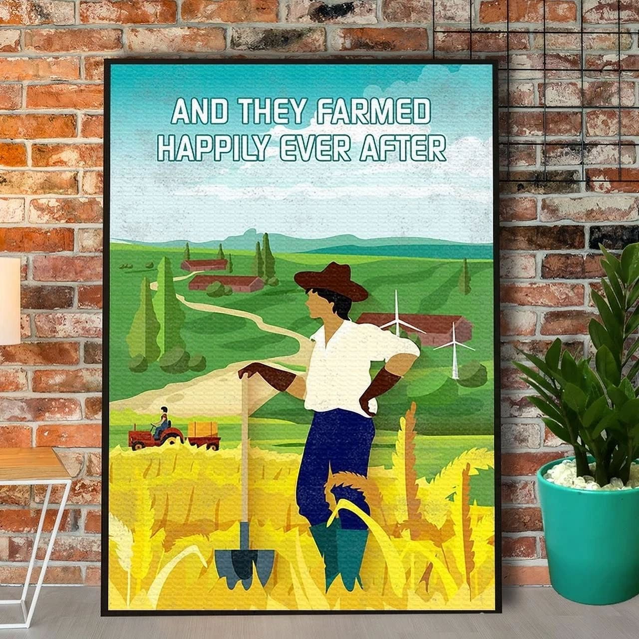 Kna Prints - Farmer And They Farmed Happily Ever After Paper Postere ...